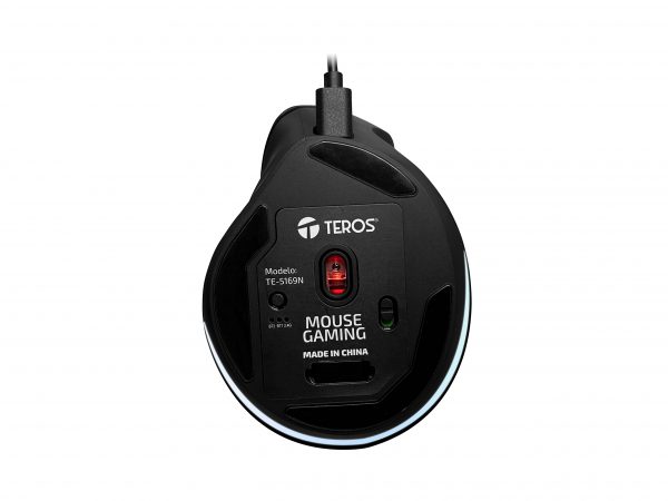 Mouse Teros TE-5169N, Inalámbrico Doble Modo: 2.4G+Bluetooth, 2400 DPI ...