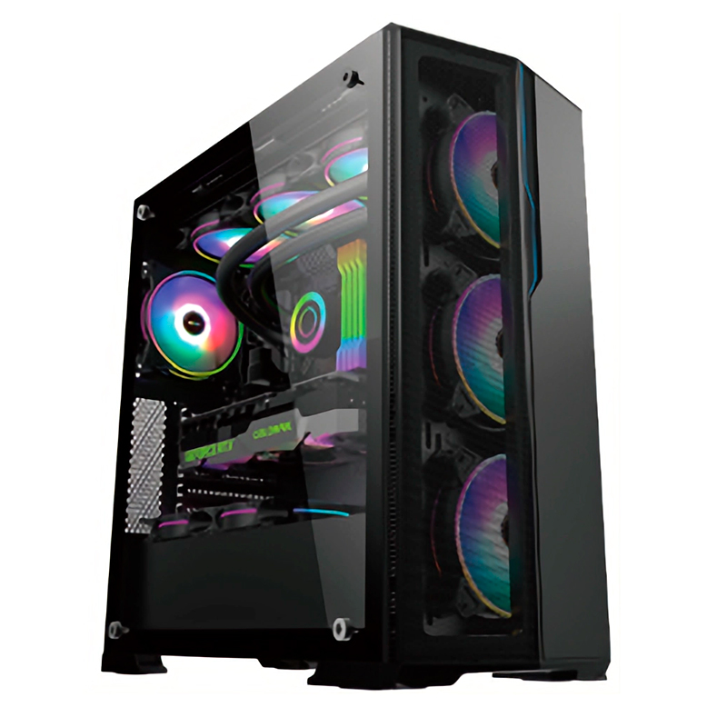 Case Gamer Teros TE1175N, Mid Tower, Negro, USB 3.0, USB 2.0, Audio.